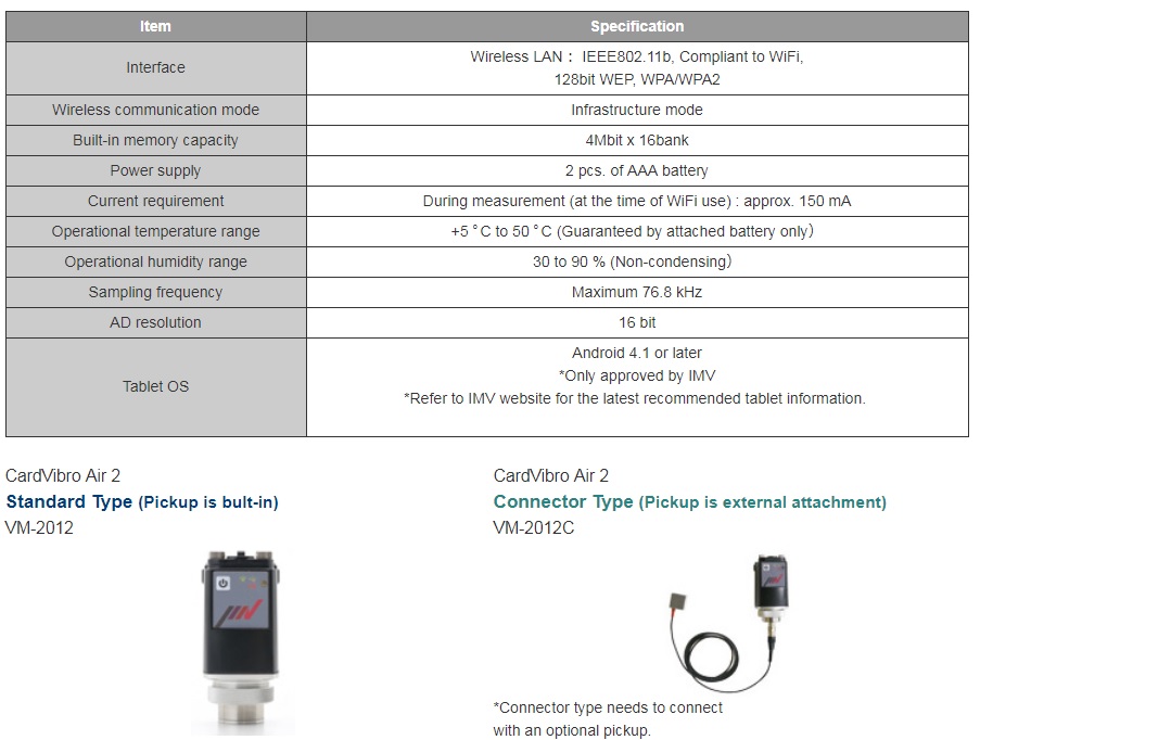 Ichiban Precision Sdn Bhd - IMV - IMV CardVibro Air (Card type Vibrometer)